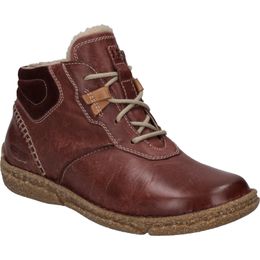 Stiefelette Josef Seibel "Neele 62, bordeaux", Damen, Gr. 37, rot (bordeaux), Obermaterial: 100% Rindsleder Leather cow., Schuhe Stiefelette