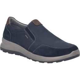 Slipper Josef Seibel "Marley 52, indigo-kombi", Damen, Gr. 40, blau (indigo, kombi), Obermaterial: 100% Rindsleder Leather cow., Schuhe Slipper