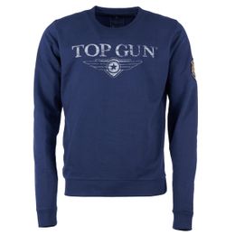 Sweatshirt Top Gun "Sweater TG20213005", Herren, Gr. S, blau (navy), Obermaterial: 100% Baumwolle CO., Sweatshirts Sweatshirt