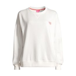 Sweatshirt SALZHAUT "Sweatshirt Meihoop", Damen, Gr. L, wei&szlig; (sanftes wei&szlig;), Obermaterial: 63% Baumwolle CO. 20% Polyester PES. 17% Modal CMD., Sweatshirts Sweatshirt