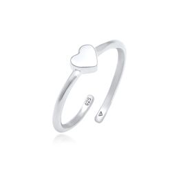 Silberring Elli "Ring Kinder Herz Liebe 925 Silber", silber, Fingerringe, M&auml;dchen, Silber 925 (Sterlingsilber), Silberring