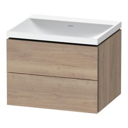 Duravit M&ouml;bel-Set L-Cube 60x48x48cm, o Hahnl., Ei marm., 2 Schub. (LC6950N55550000)