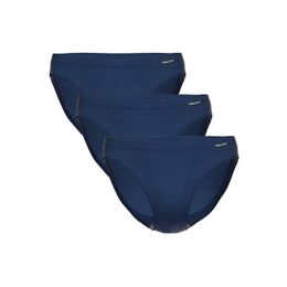 Slip Ammann "Slip Jeans Jazz Pants 3P 3er Pack", Herren, Gr. M, blau (dunkelblau), Obermaterial: 75% Baumwolle CO. 25% Polyester PES., Unterhosen Slip