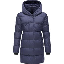 Kurzmantel Ragwear "Steppmantel Niara", Damen, Gr. M, blau (midnight), Obermaterial: 100% Nylon NY. Obermaterial: Futter: 100% Polyester PES. 100% Polyester PES., M&auml;ntel Kurzmantel