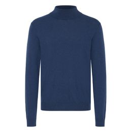 Rollkragenpullover Casual Friday "Rollkragenpullover CFEDIN", Herren, Gr. XXL, blau (medieval blau melange), Obermaterial: 95% Baumwolle CO. 5% Kaschmir WS., Pullover Rollkragenpullover