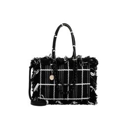 Shopper SURI FREY "Shopper SFY Cacey", Damen, Gr. B/H/T: 50cm x 37cm x 15cm 0, schwarz (schwarz 100), Baumwolle, Taschen Shopper
