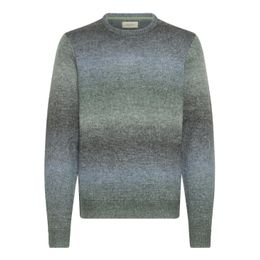 Strickfleece-Pullover Blend "Strickpullover BHDANNIE", Herren, Gr. XXL, blau (blau shadow), Obermaterial: 46% Polyacryl PAN. 37% Polyester PES. 10% Nylon NY. 7% Wolle WO., Pullover Strickfleece-Pullover