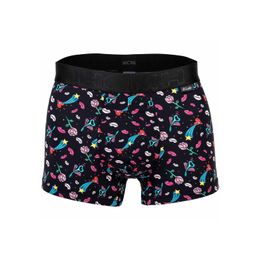 Boxershorts HOM "Boxershort Amour Boxer Briefs 1er Pack", Herren, Gr. S, schwarz (schwarz, print), Obermaterial: 90% Polyamid PA. 10% Elasthan EL., Unterhosen Boxershorts