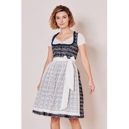 Kr&uuml;ger Dirndl KR&Uuml;GER "Dirndl Minna (60cm)", Damen, Gr. 34, blau, Obermaterial: 100% Baumwolle CO., Kleider Dirndl