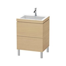Duravit Waschtischunterschrank c-bonded L-Cube 60 x48cm, 1 HL, E N, 2 Ausz., bodensteh. (LC6936O3030)