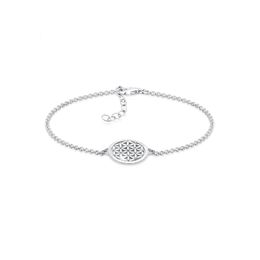 Armkette Elli "Armband Lebensblume 925 Sterling Silber" Gr. 170, silber, Armb&auml;nder, Damen, Silber 925 (Sterlingsilber), Armkette