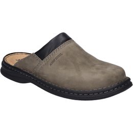 Clog Josef Seibel "Max, vulcano", Herren, Gr. 40, grau (vulcano), Obermaterial: 100% Rindsleder Leather cow., Schuhe Clog