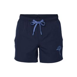 JOOP! Badeshorts JOOP "Badeshorts Solid Cornflower Swimshorts", Herren, Gr. M, N-Gr, blau (dunkelblau), Obermaterial: 100% Polyester PES., Badehosen Badeshorts