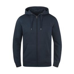 !Solid Kapuzensweatjacke SOLID "Kapuzensweatjacke SDBertiZip", Herren, Gr. M, blau (insignia b), Obermaterial: 70% Baumwolle CO. 30% Polyester PES., Sweatjacken Kapuzensweatjacke