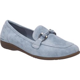 Ballerina Josef Seibel "Fenja 34, skyblue", Damen, Gr. 37, blau (skyblau), Obermaterial: 100% Rindsleder Leather cow., Schuhe Ballerina