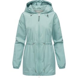 Outdoorjacke Ragwear "Outdoorjacke Monadissimo A", Damen, Gr. L, blau (aqua), Obermaterial: 100% Polyester PES. Obermaterial: Futter: 100% Polyester PES., Jacken Outdoorjacke