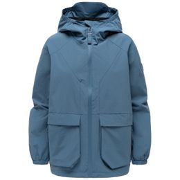 Outdoorjacke Navahoo "Outdoorjacke Donnerwetter 14", Damen, Gr. XL, blau (dusty blau), Obermaterial: 100% Nylon NY., l&auml;ssig geschnitten, hoch geschlossener Ausschnitt, Windstopperb&uuml;ndchen, Jacken Outdoorjacke, &Uuml;bergangsjacke mit doppelten Au&szlig;entaschen