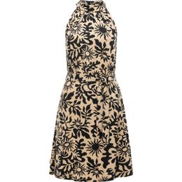 A-Linien-Kleid Ragwear "A-Linien-Kleid Angylee Print YOUMODO", Damen, Gr. XS, N-Gr, beige (sand), Obermaterial: 100% Viskose CV., Kleider A-Linien-Kleid