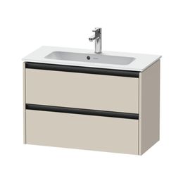 Duravit Waschtischunterschrank Ketho.2 Compact 81x39cm, Tau matt, 2 Schub., wandh&auml;ngend (K25256083830000)