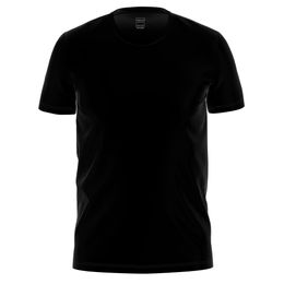Unterhemd Ammann "T-Shirt Day Modern / Close to you", Herren, Gr. 6, N-Gr, schwarz, Obermaterial: 93% Baumwolle CO. 7% Elasthan EL., Unterhemden Unterhemd