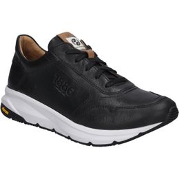 Sneaker Josef Seibel "Donald 01, schwarz-kombi", Herren, Gr. 46, schwarz (schwarz, kombi), Obermaterial: 100% Rindsleder Leather cow., Schuhe Sneaker