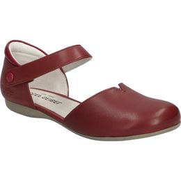 Ballerina Josef Seibel "Fiona 78, rubin", Damen, Gr. 36, rot (rubin), Obermaterial: 100% Rindsleder Leather cow., Schuhe Ballerina