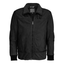 Lederjacke JCC "Lederjacke 3102244", Herren, Gr. 60, schwarz, Obermaterial: 100% Schafsleder sheepskin., Jacken Lederjacke