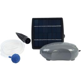 Teichpumpe Ubbink "AIR Solar 100", grau (grau, schwarz), Pumpen, Teichpumpe, mit Solartechnik, Sauerstoff f&uuml;r den Gartenteich