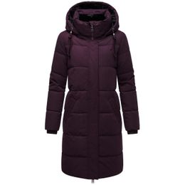 Wintermantel Navahoo "Wintermantel Wintertanz 14", Damen, Gr. 3XL, lila (dusty plum), Obermaterial: 45% Polyester PES. 45% Baumwolle CO. 10% Nylon NY. Obermaterial: Futter: 100% Polyester PES. 100% Polyester PES., M&auml;ntel Wintermantel
