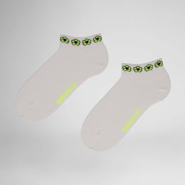 Sneakersocken Hudson "Sneaker Cute", Damen, Gr. 35-38, gelb (fresh gelb 0953), Obermaterial: 76% Baumwolle CO. 22% Polyamid PA. 2% Elasthan EL., Socken Sneakersocken