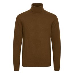 Rollkragenpullover Casual Friday "Strickrollkragenpull CFKarl", Herren, Gr. L, braun (coffee lique&uacute;r melange), Obermaterial: 80% Wolle WO. 20% Polyamid PA., Pullover Rollkragenpullover