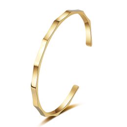 Armreif AILORIA "Armreif ANGELINE", gold, Armb&auml;nder, Damen, Edelstahl, Armreif