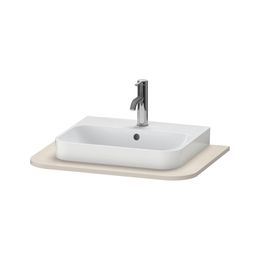 Duravit Waschtisch-Konsole Happy D.2 Plus 65x48cm, m 1 Ausschnitt, taupe supermatt (HP031B08383)