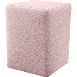 Hocker "LOOKS XX", rosa, B:38cm H:47cm T:38cm, 100% Polyester, LOOKS by Wolfgang Joop, Hocker, Hocker, kubische Form, ideal als Fu&szlig;ablage