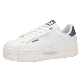 Sneaker Kangaroos "KANGALIFT ROSY", Damen, Gr. 39, wei&szlig;, grisaille, Synthetik, Schuhe Sneaker