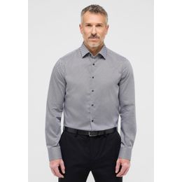 Langarmhemd Eterna "SLIM FIT", Damen, Gr. 41, Normalgr&ouml;&szlig;en, grau, Twill, 100% Baumwolle, schmal, Manschette, Hemden Langarmhemd, NON IRON (b&uuml;gelfrei)