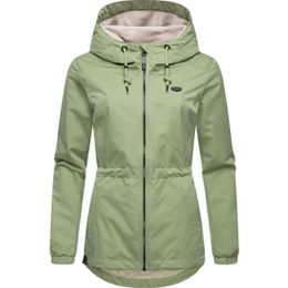 Outdoorjacke Ragwear "&Uuml;bergangsjacke Dankka Tech", Damen, Gr. XS, gr&uuml;n (dusty gr&uuml;n), Obermaterial: 100% Polyester PES. Obermaterial: Futter: 100% Polyester PES., Jacken Outdoorjacke