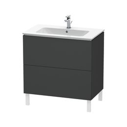 Duravit Waschtischunterschrank L-Cube 82x48,1cm, graph ma, 2 Ausz&uuml;ge, stehend (LC662604949)