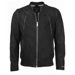 Lederjacke Maze "Lederjacke 4201970", Herren, Gr. L, schwarz, Obermaterial: 100% Lammnappaleder LANA. Futter: 100% Baumwolle CO., Jacken Lederjacke