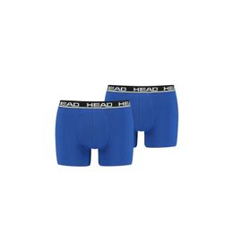 Boxershorts Head "Boxershort Basic Boxer 2P 2er Pack", Herren, Gr. L, blau (blau, schwarz), Obermaterial: 95% Baumwolle CO. 5% Elasthan EL., Unterhosen Boxershorts