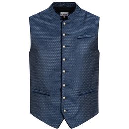 N&uuml;bler Trachtenweste N&Uuml;BLER "Trachten Gilet Ewald", Jungen, Gr. 50, blau, Obermaterial: 100% Polyester PES. 100% Polyester PES., Westen Trachtenweste