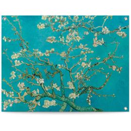 Poster Reinders "Mandelbl&uuml;te - Vincent van Gogh", blau (farbe bild(er): blau), B:80cm H:60cm T:0,1cm, Leinwand, Bilder, Poster