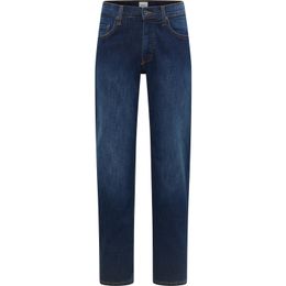 Straight-Jeans Mustang "Herren Style Big Sur Straight", Herren, Gr. 34, L&auml;nge 30, 882 dunkelblau, Denim/Jeans, 99% Baumwolle, 1% Elasthan, straight fit, Jeans Straight-Jeans