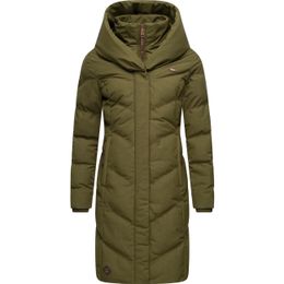 Steppmantel Ragwear "Wintermantel Natalka Melange", Damen, Gr. 6XL, gr&uuml;n (light olive), Obermaterial: 100% Polyester PES. Obermaterial: Futter: 100% Polyester PES. 100% Polyester PES., M&auml;ntel Steppmantel