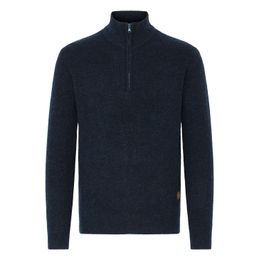 Troyer INDICODE "Troyer IDBratram", Herren, Gr. XXL, blau (navy), Obermaterial: 58% Polyacryl PAN. 32% Polyester PES. 7% Wolle mw. 3% Elasthan EL., Pullover Troyer