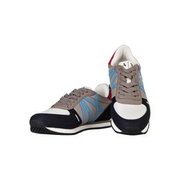 Sneaker Armani Exchange "Sneaker", Herren, Gr. 42, bunt (marine, taupe), Obermaterial: 80% Textilmaterial TEXMAT. 20% Kunstleder synt.leather. Futter: 100% Textilmaterial TEXMAT. 100% Gummi rubber., Schuhe Sneaker