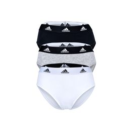 Slip adidas originals "Slip 3er Pack", Damen, Gr. XS, bunt (schwarz, wei&szlig;, grau), Obermaterial: 95% Baumwolle CO. 5% Elasthan EL., Unterhosen Slip