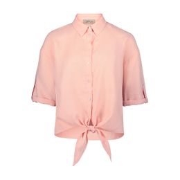 Klassische Bluse Cartoon "Leinenbluse mit Kragen", Damen, Gr. 40, rosa (light peach), Obermaterial: 100% Leinen LI., Blusen Klassische Bluse
