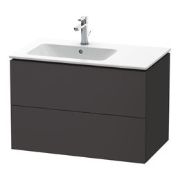 Duravit Waschtischunterschrank L-Cube 82x48,1x55cm, 2 SBK, B li, graph matt (LC629108080)