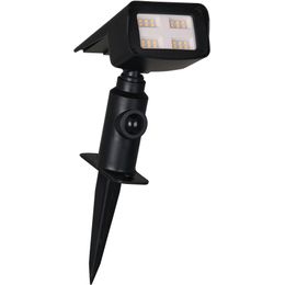 Gartenstrahler Luxform "Solar-Intelligente - Erdspie&szlig;leuchte - Rosario LED", schwarz, 1 Stk., Leuchten, Gartenstrahler, F&uuml;r den Au&szlig;enbereich geeignet IP33
